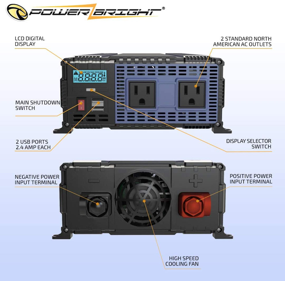 12V power Inverters largest selection – VoltageConverters.com